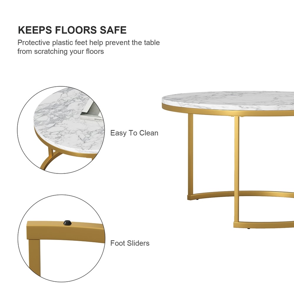 Elegant Crescent Moon Center Nesting Tables Set,”center tables for ...