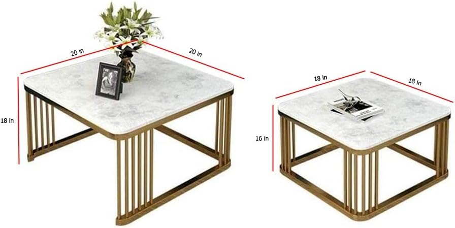 Manhattan Pipe Square Center Nesting Tables Set,”center tables for ...